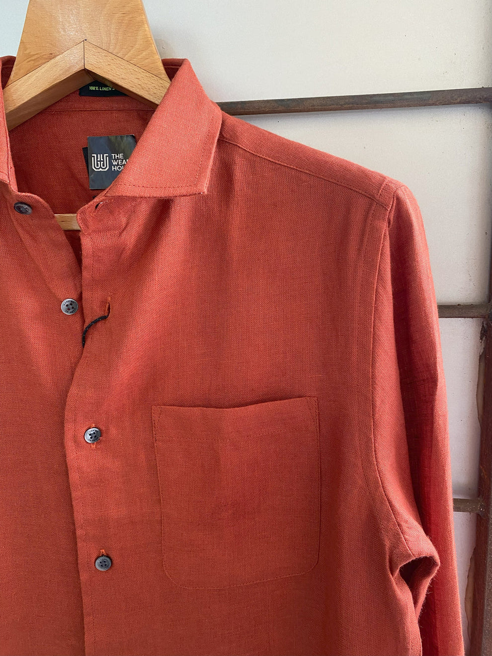 PURE RUST LINEN SHIRT 60'S LEE – The Wearhouse07